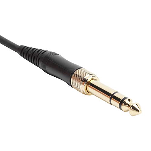 eboxer-1 Headphone Audio Cable, Spring Audio Cable with Adapter, OFC Copper Core, Replacement 3.5mm Headset Audio Wire for Sennheiser HD25/HD560/HD540/HD430/HD250, 19.7ft