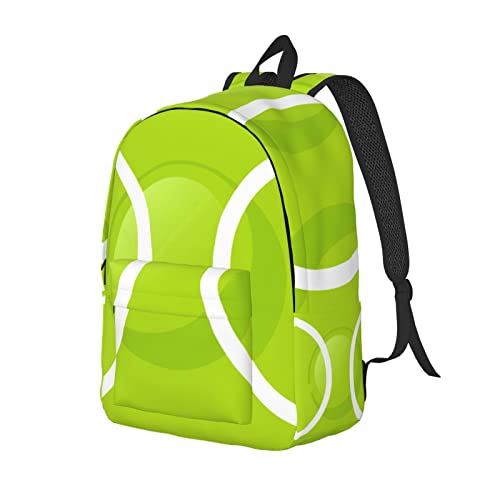 YOPIGOT Tennis Canvas Backpack Tennis Travel Backpack Tennis Laptop Backpack For Men Women S