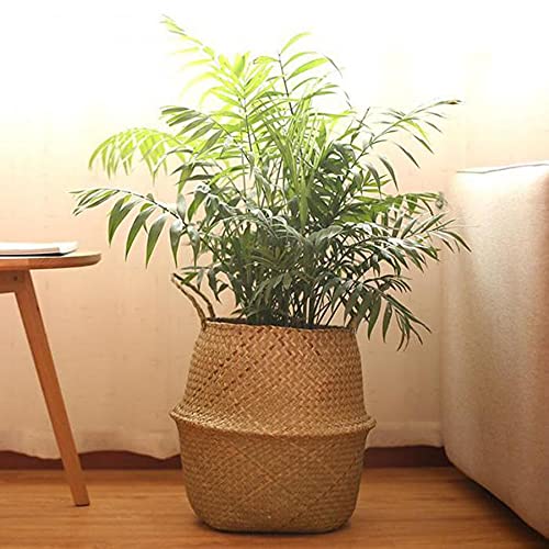 UXZDX Wicker Woven Basket Rattan Hanging Flowerpot Flowerpot Dirty Clothes Basket Storage Basket