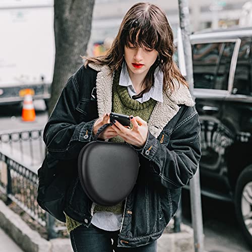 Fintie Hard Case for AirPods Max Headphone, Replacement Protective Travel Carrying Storage Bag with Auto Wake/Sleep for AirPods Max (Black)