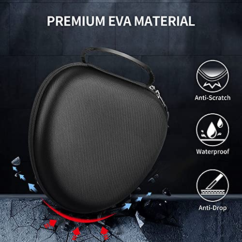 Fintie Hard Case for AirPods Max Headphone, Replacement Protective Travel Carrying Storage Bag with Auto Wake/Sleep for AirPods Max (Black)