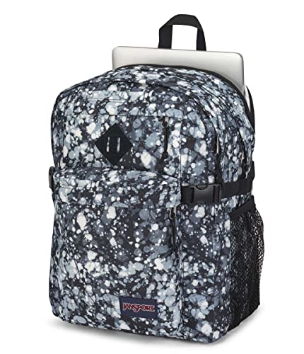 JanSport Main Campus Backpack - Travel or Work backpack w 15-Inch Laptop Sleeve and Dual Water Bottle Pockets, Batik Dots