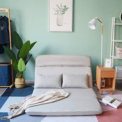 LTT Futon Sofa Bed, Sleeper Sofa, Suitable for Small Space Configuration Apartment Dormitory Floor Chair Sofa Bed Folding Lazy Sofa Floor Chair Sofa Recliner Bed