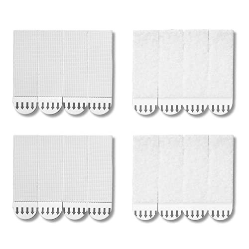 32-Pairs(64 Strips) Medium Picture Hanging Strips Heavy Duty, Hook and Loop Tape, Picture Hanger Damage Free, Water-Resistant Adhesive Strips for Frame Hanging and Christmas Decorations