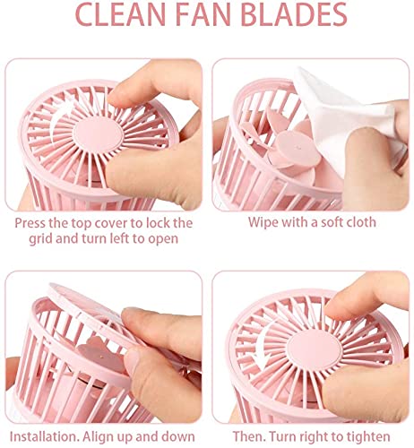 phinacreny Ice Cream Cone Fan, Portable Mini USB Charging Silent Lazy Hanging Neck Cone Fan