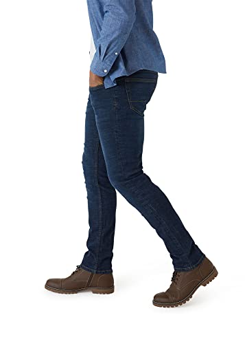 IZOD Men's Slim Fit Jeans - Breathable Cotton Non-Restrictive Comfort Durable Stretch Jeans - Stylish Denim Jeans for Men, Size 32W x 30L, Dark Harlow