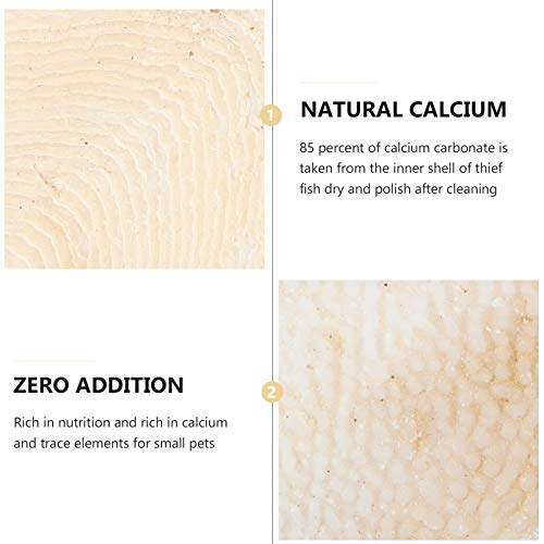 TEHAUX Bird Cuttlebone for Parakeets, Natural Cuddle Bone, Chewing Cuttlefish Bone for Sharp Beaks, Natural Birds Calcium Suitable for Parrot Cockatiels Budgie Conures