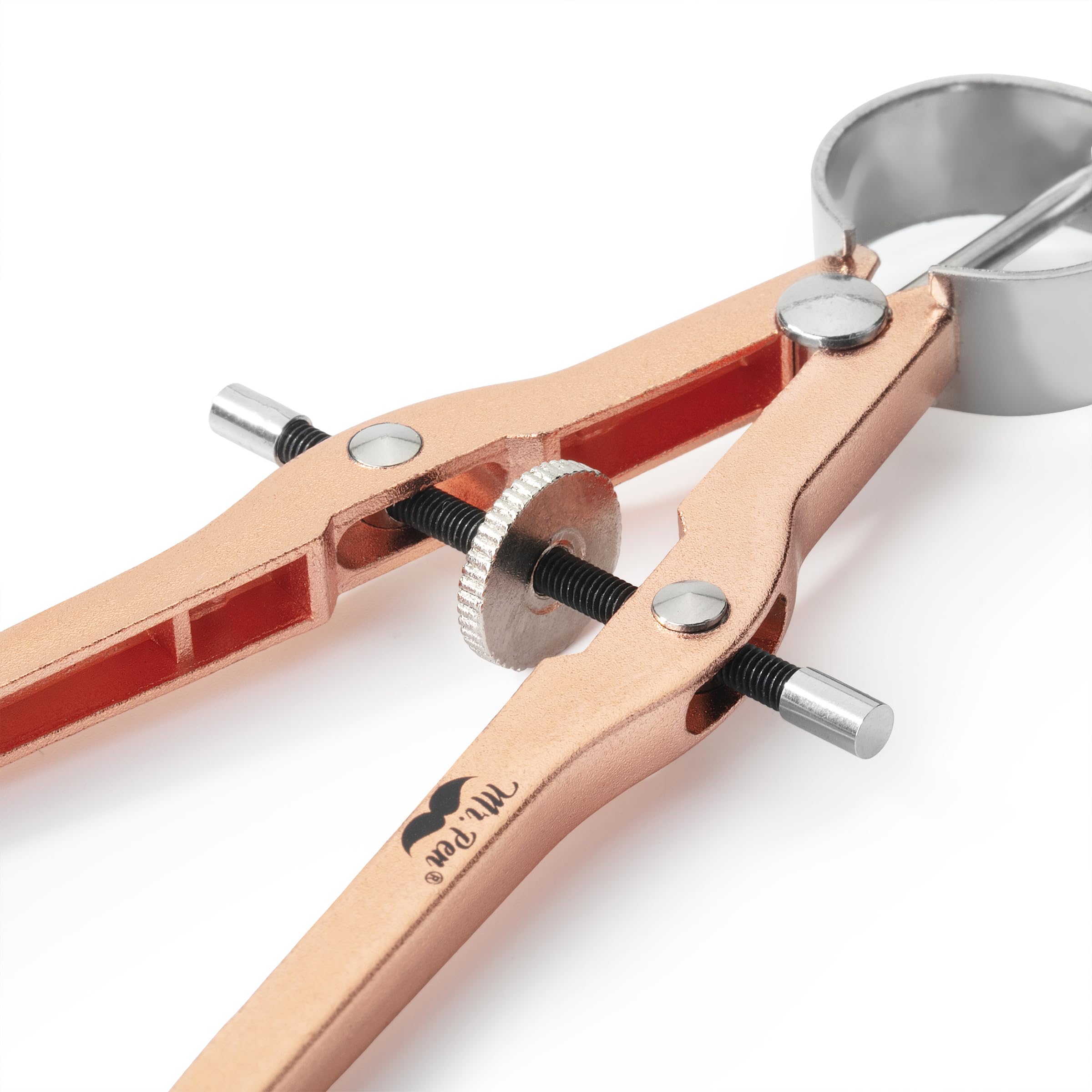 Mr. Pen Professional Geometry Compass - Rose Gold, Metal with Lock, Drawing & Drafting Compass - Extra Leads Included