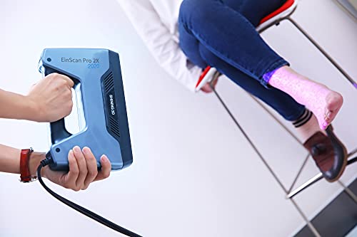 New Einscan Pro 2X 3D Scanner Premium Edition with Handheld HD Feature Alignment 0.2mm Resolution for Reverse Engineering, Manufacturing, Design, Art, Medical, Education