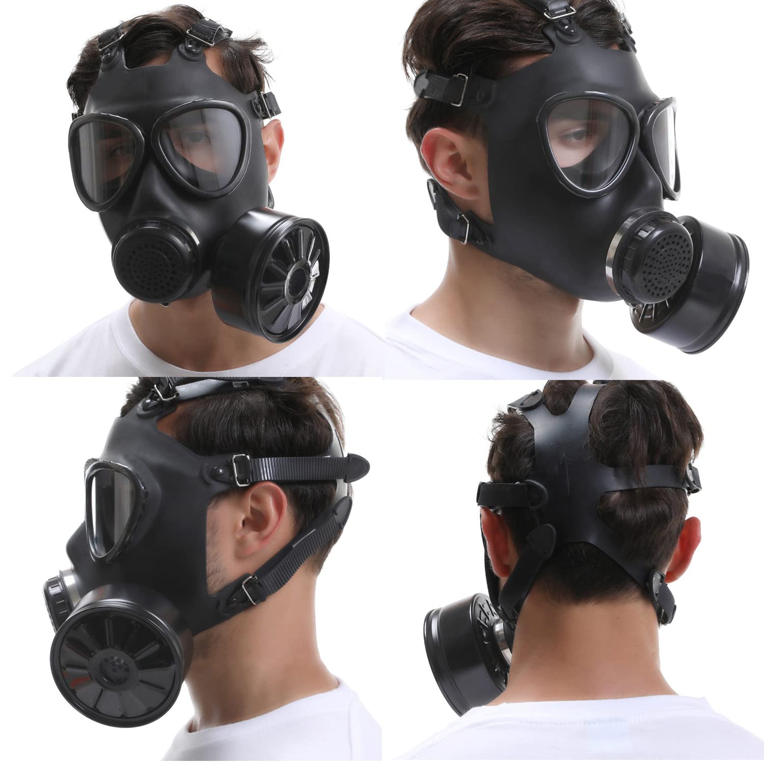 RANKSING Cover Full Face with P-A-2 40mm Canister Black Rubber for Industrial and Home use Russian Black