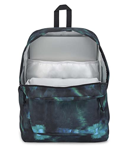 JanSport SuperBreak Plus Backpack with Padded 15-inch Laptop Sleeve and Integrated Bottle Pocket - Spacious and Durable Daypack for Work and Travel - Matrix Glitch