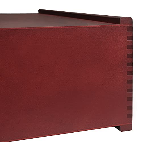 MEEDEN 10-drawer Wood Artist Supply Storage Box, Portable Beechwood Multifunctional Pencil Brush Organizer Wood Box with Drawer&Compartments for Pastels, Pencils, Pens, Makeup Brushes(Mahogany Color)