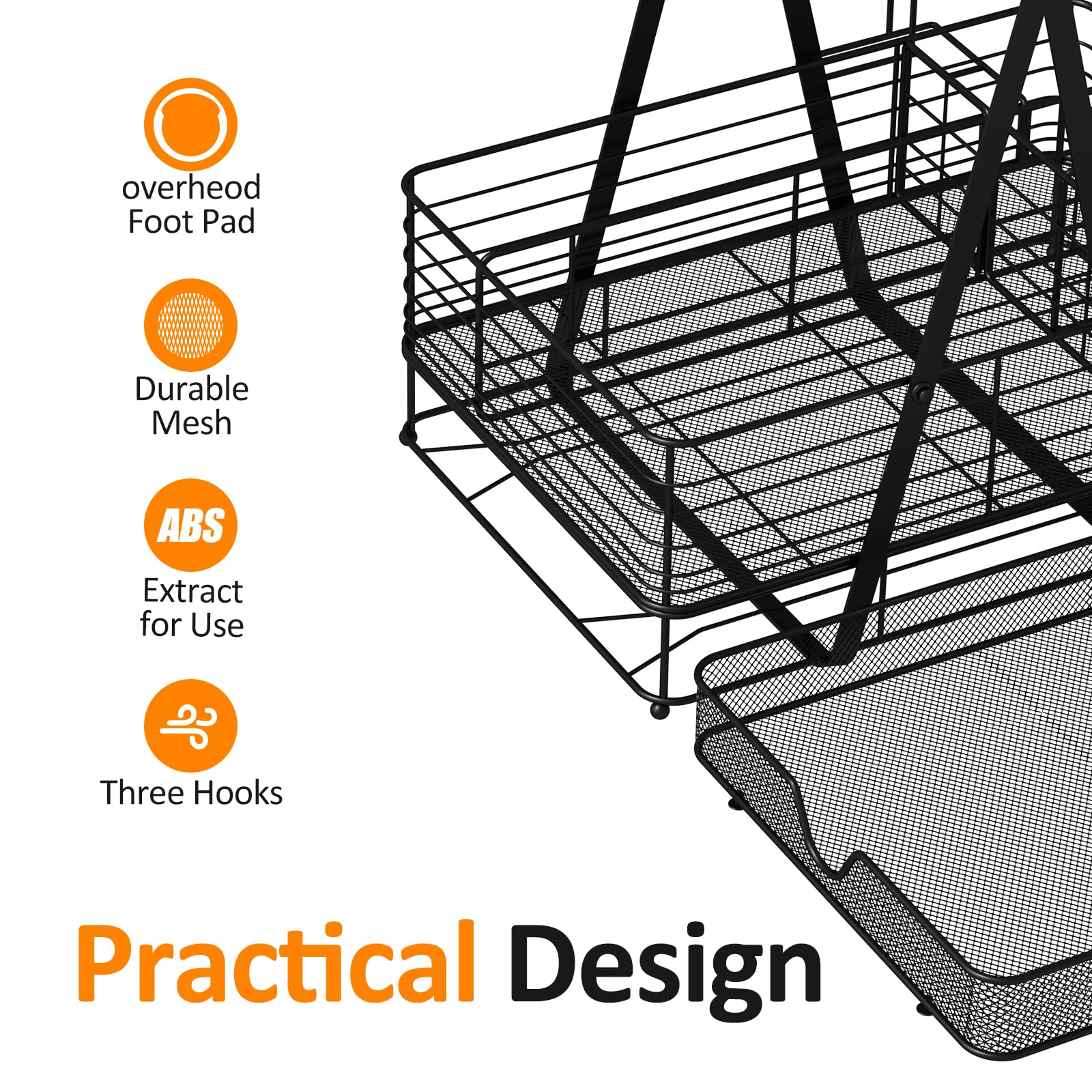 Grill Caddy for Outdoor Grill, Picnic Caddy and Grill Utensil Caddy, Condiment Caddy, BBQ Caddy with Drawer, Adjustable Compartment Storage, Quick Assemble Grill Accessories Storage