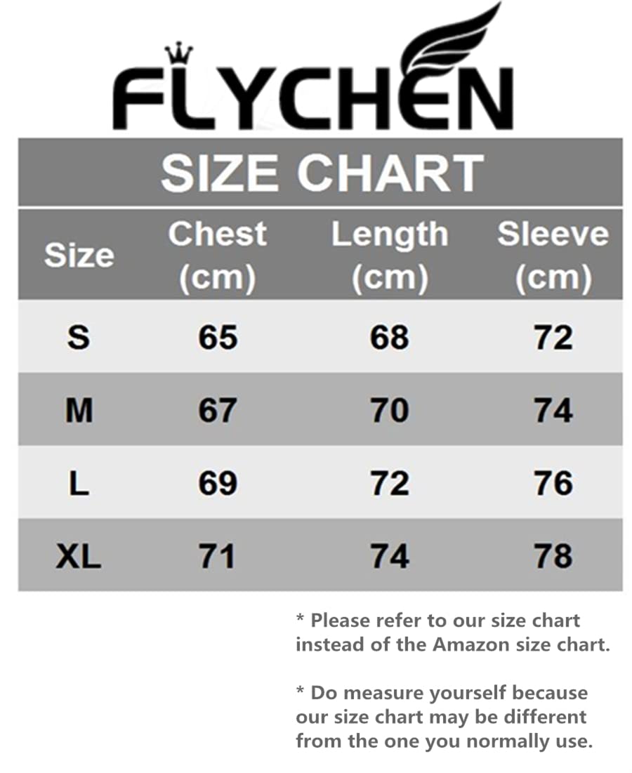 FLYCHEN Men's Solid Color Loose Hoodie Hip Hop Couples Long Sleeve Unisex Sweatshirt Apricot L