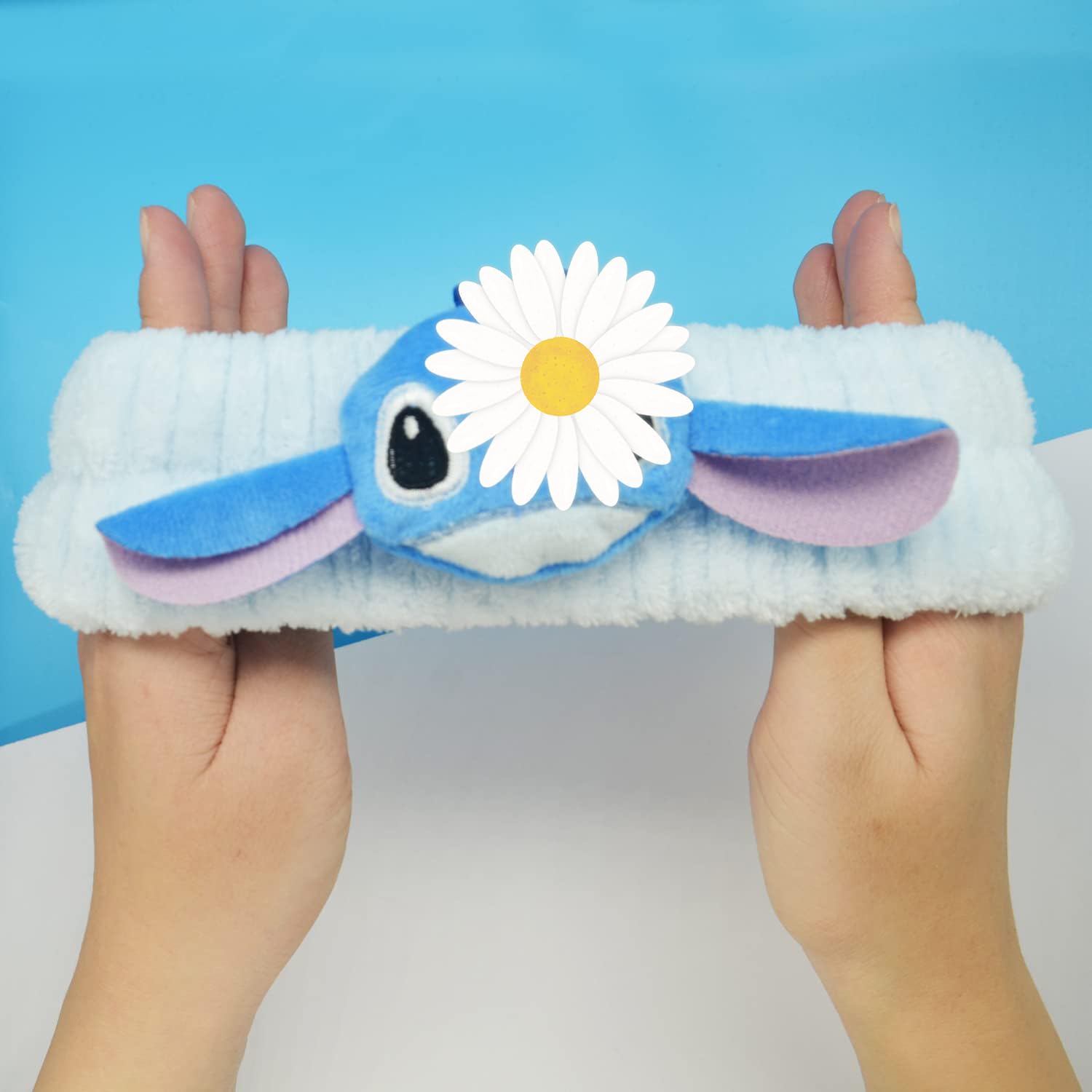 Rondlaho Kawaii Travel Cosmetic Bag with Hair Band