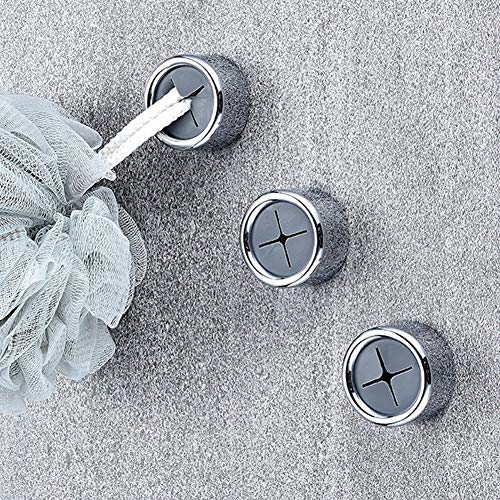 3pcs Adhesive Tea Towel Holders Hooks Round Wall Mount Hook for Bathroom, Kitchen and Home, No Drilling Required