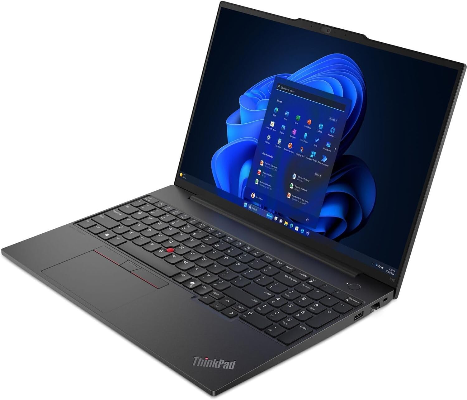 Lenovo ThinkPad E16 Gen 1 School & Business Laptop 16.0" IPS WUXGA (Intel i7-1355U, 24GB RAM, 1TB M.2 2242 SSD, Backlit KYB, FP Reader, Thunderbolt 4, WiFi 6, W11P) w/DKZ USB Port Expander