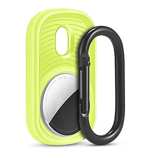 Handygear Protective Case Compatible with Apple AirTags, Premium Cover Keychain TPU Bumper Full Protection Shock Resistant Secure Holder (Yellow)