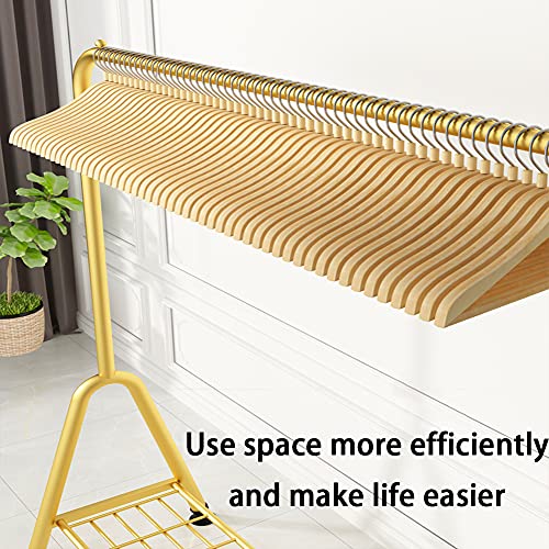 AKDXM Metal Hanger Drying Rack Independent Coat Rack Weighing 90Kg Clothes Rail with Rail 4 Hooks Multifunctional Practical Bedroom Single-Pole Hanger Suitable Small Spaces,Rose Gold,120x41x150cm