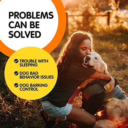 nzonpet Anti Barking Device, Ultrasonic 3 in 1 Dog Barking Deterrent Devices, 3 Frequency Dog Training and Bark Control 16.4Ft Range Rechargeable with LED Light and Wrist Strap Yellow