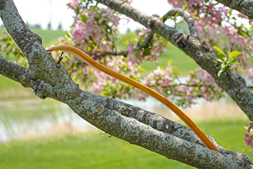 ITCHY-BAN Oversized Wooden Back Scratcher: 18'' Extended Curved Handle for Better Reach, Handcrafted to Perfection, Instant Itch Relief, Gentle on Skin Leave No Scratch Marks (Yellow)
