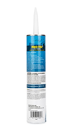 Camco Self-Leveling RV Roof Sealant | Creates a Strong Seal Along Your RV's Roof Edges, Vent Pipes & Air Vents | Easy to Apply | for Horizontal Applications (41464), White