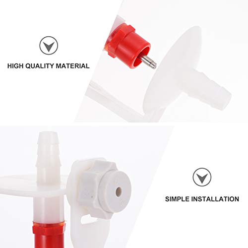 balacoo Bird Water Dispenser 4pcs Bird Water Feeder Automatic Parrot Water Bottle Pet Bird Plastic Drinker Bowl Waterer Clip Dispenser for Cage Pet Budgie Lovebirds Cockatiel Poultry Auto Feeder