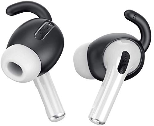 Zotech 10 Pairs AirPods Pro 1st & 2nd Gen Ear Hooks Secure Anti Slip Covers (Black, White, Clear, Purple, Green, Blue, Pink, Red, Navy & Grey)
