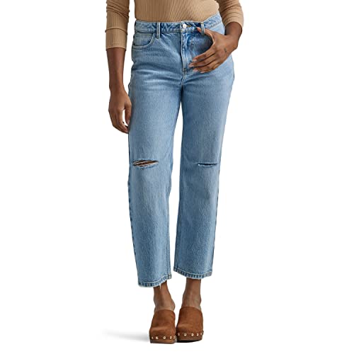 Wrangler Women's High-Rise Rodeo Straight Leg Crop Jean Starcrossed8