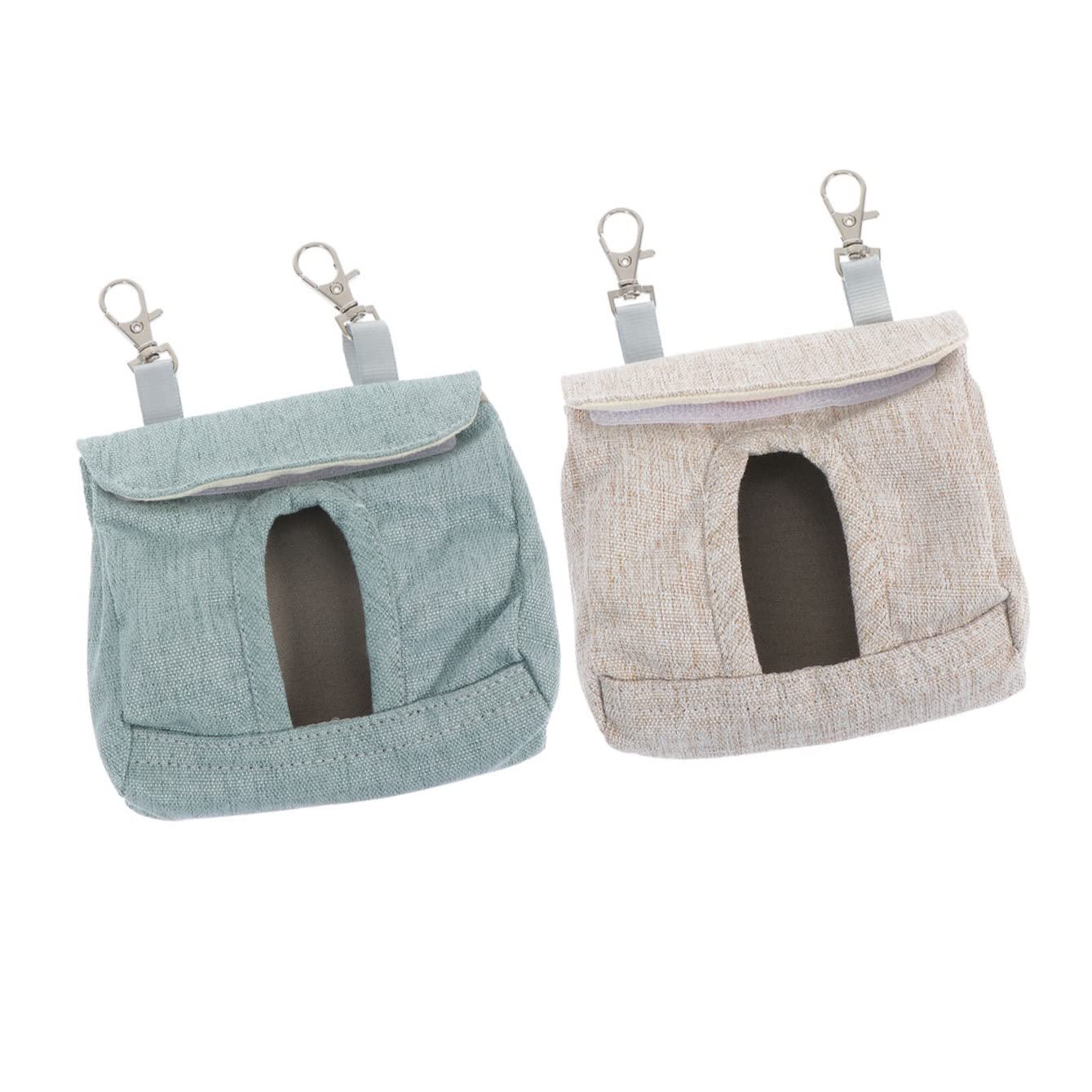 Ipetboom 2pcs Hay Bag Hanging Small Animal Hay Feeder for Guinea Pig, Rabbit, Hamster