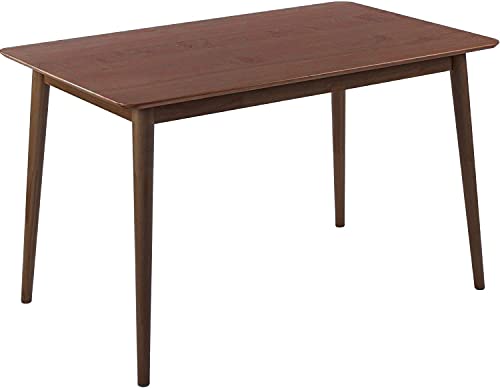 HomeClever, Wood Dining Table, 47.2In x 29In Rectangular Kitchen Table, Modern Home Furniture for Small Spaces, Living Room and Office Wooden Frame Computer Desk (Table Only)
