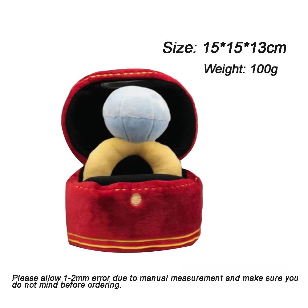 HomeSoGood Squeak Plush Toy, Interested Diamond Ring Case, Stuffed Pet Chew Soft Pet Supplies Dog Toy for Dog Wedding
