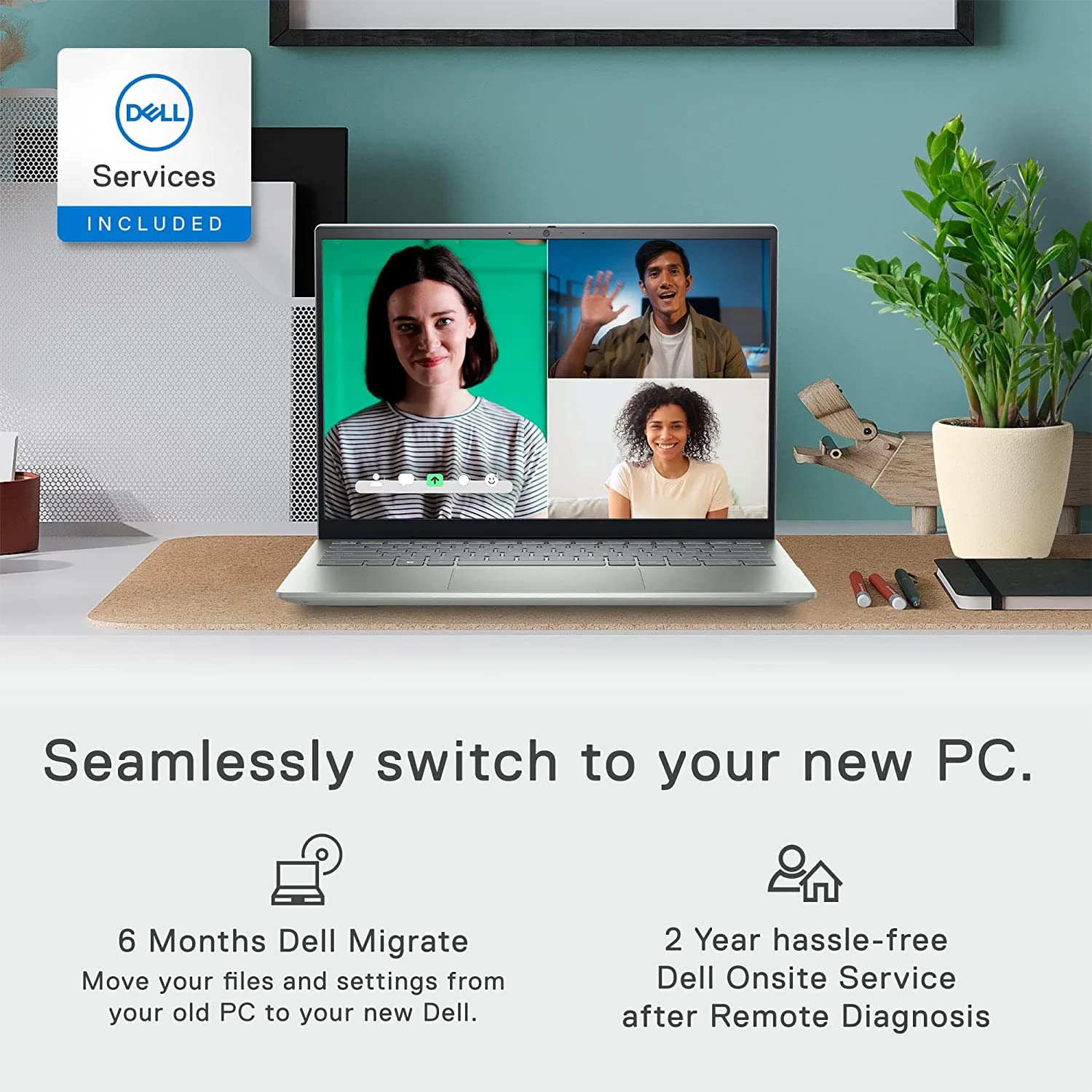 Dell Inspiron 14 5425 Business Laptop Computer [Windows 11 Pro], 14" FHD+ (1920 x 1200), 8-core AMD Ryzen7 5825U, 8GB RAM, 1TB PCIe SSD, Fingerprint, Backlit Keyboard, Wi-Fi 6, Bluetooth 5.2