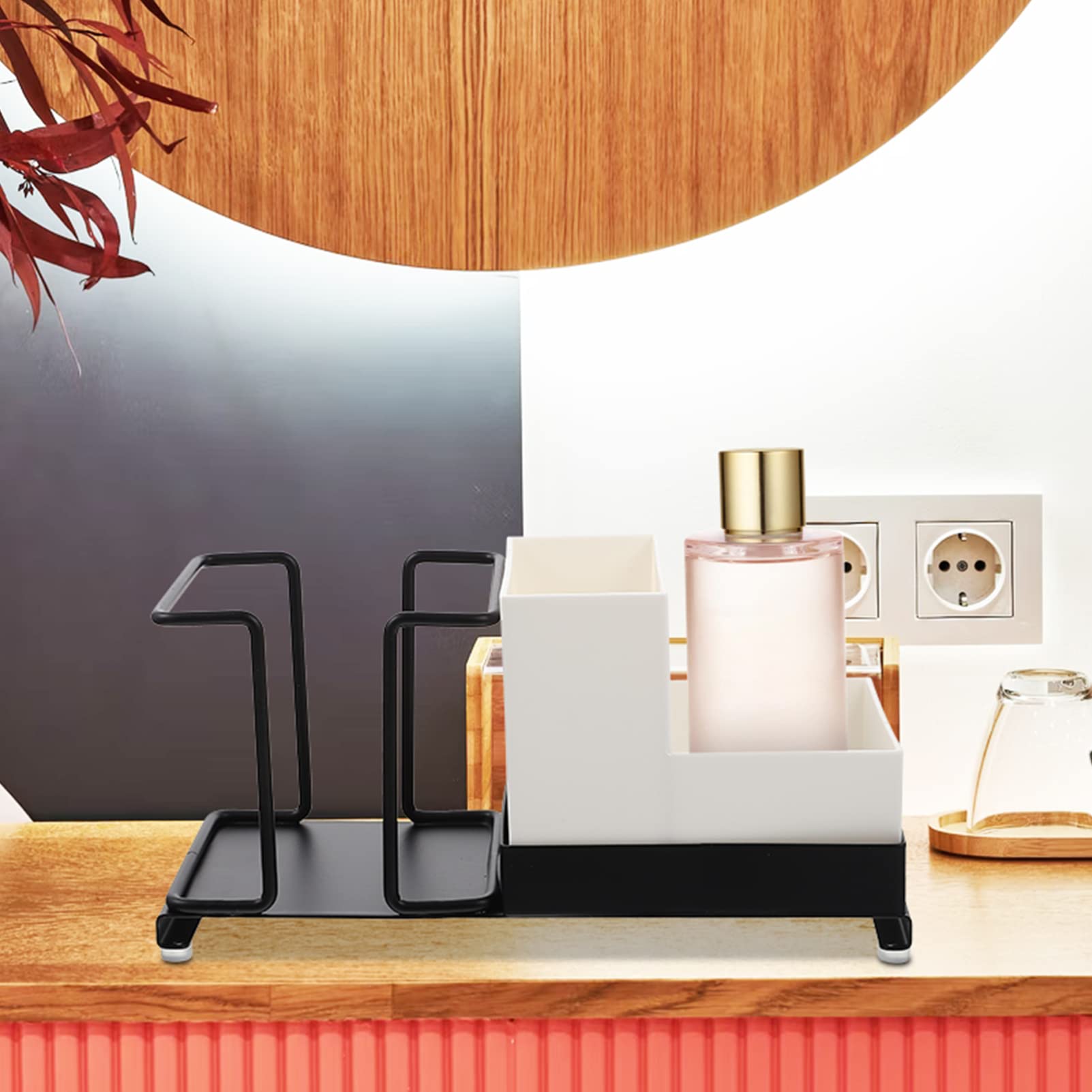 Makeup Organizer Storage Holder Coffee Station Supplies Coffee Organizer Cotton Swab Container Coffee Cup Organizer Paper Cup Holder Countertop Organizer Paper Cup Organizer