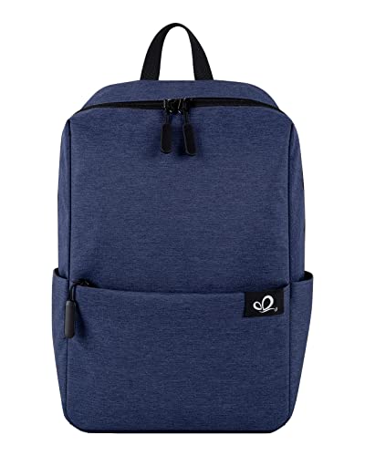 WATERFLY Mini Basic Lightweight Backpack: Simple Solid Color Lightweight Casual Everyday Backpack Small Basic Ultralight Travel Daypack For Woman Man Adult