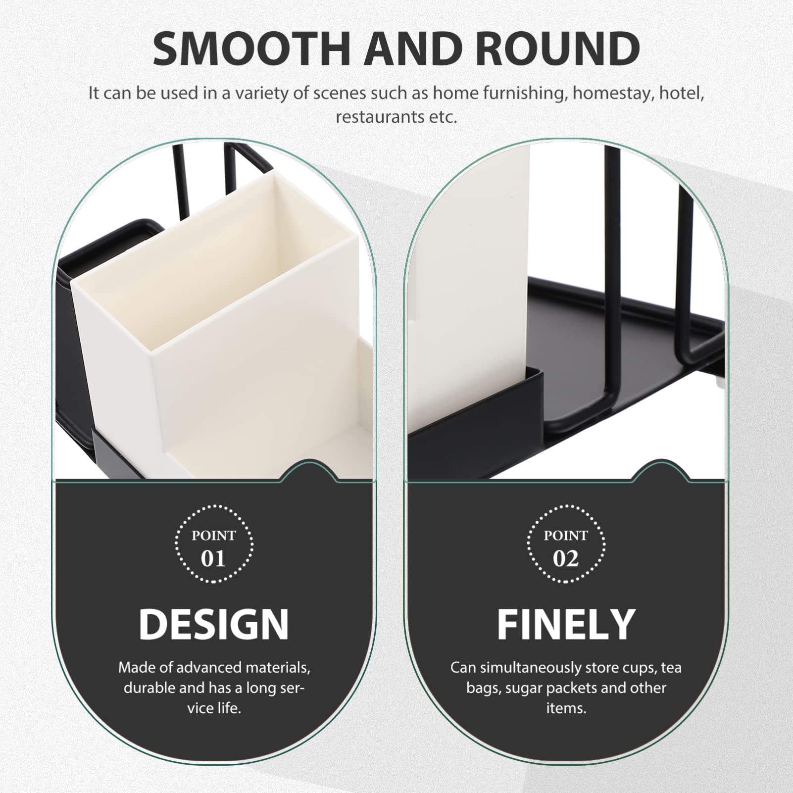 Makeup Organizer Storage Holder Coffee Station Supplies Coffee Organizer Cotton Swab Container Coffee Cup Organizer Paper Cup Holder Countertop Organizer Paper Cup Organizer