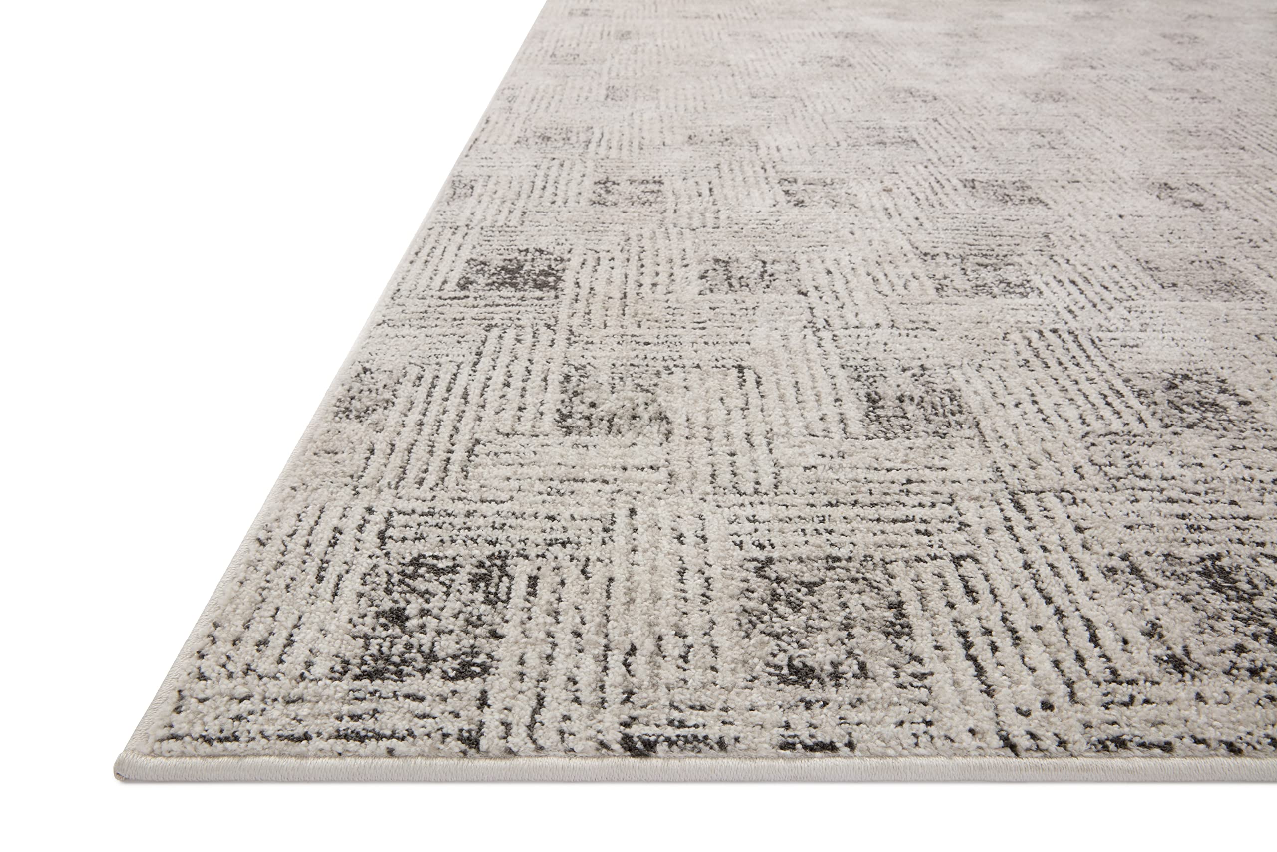 Loloi II Kamala Collection KAM-01 Grey/Graphite 2'-7" x 12'-0" Runner Rug
