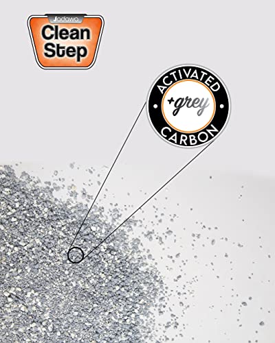Jadawa Clean Step All Natural Cat Litter, Maximum Clumping Litter, 99.5% Dust Free (9.3 lb, Extreme-Activated Carbon)