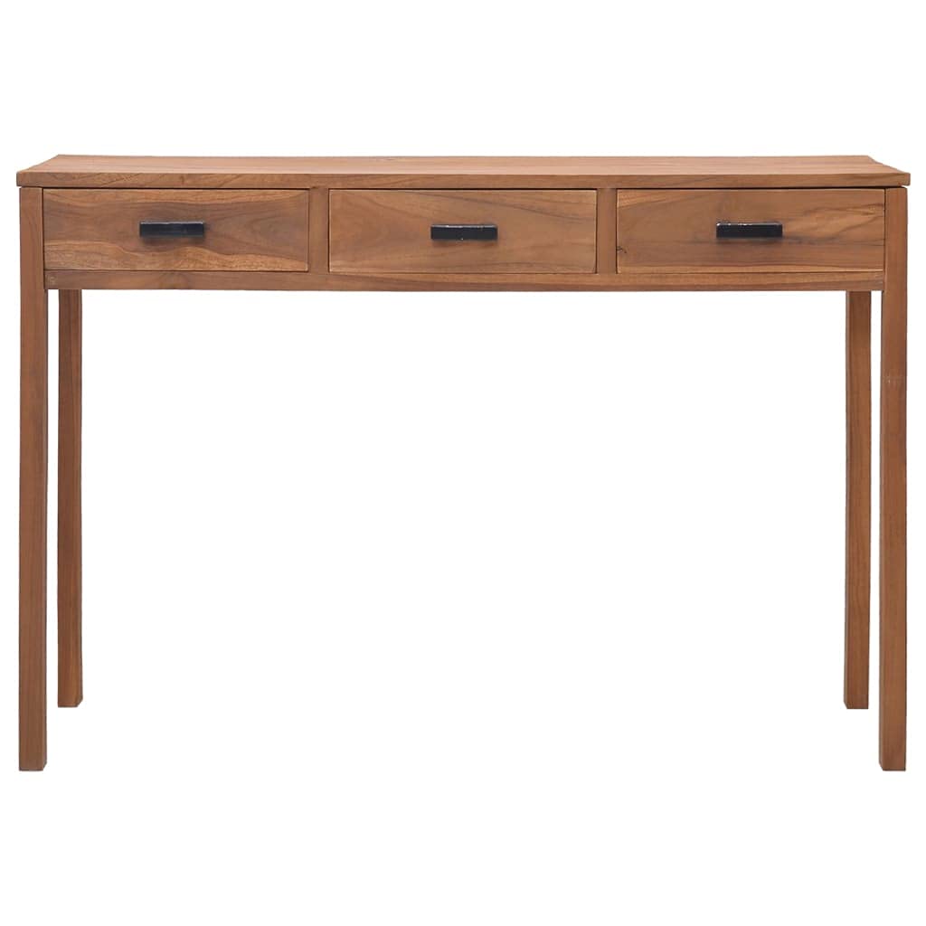 YUHI-HQYD Office Desk,Console Table,Dorm Room Study Desk,Office Desk with Drawers,Modern DeskSolid Wood Desk,Secretary Desk,for Home Office Workstation,43.3"x15.7"x29.5" Solid Teak Wood