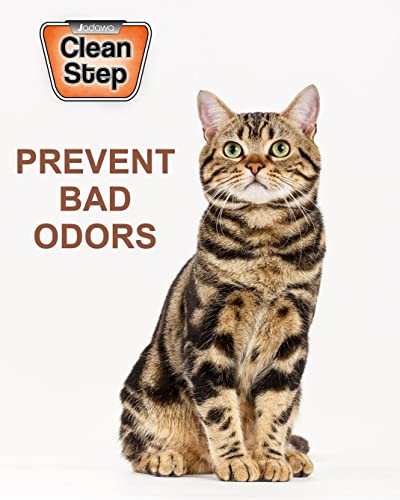 Jadawa Clean Step All Natural Cat Litter, Maximum Clumping Litter, 99.5% Dust Free (9.3 lb, Extreme-Activated Carbon)