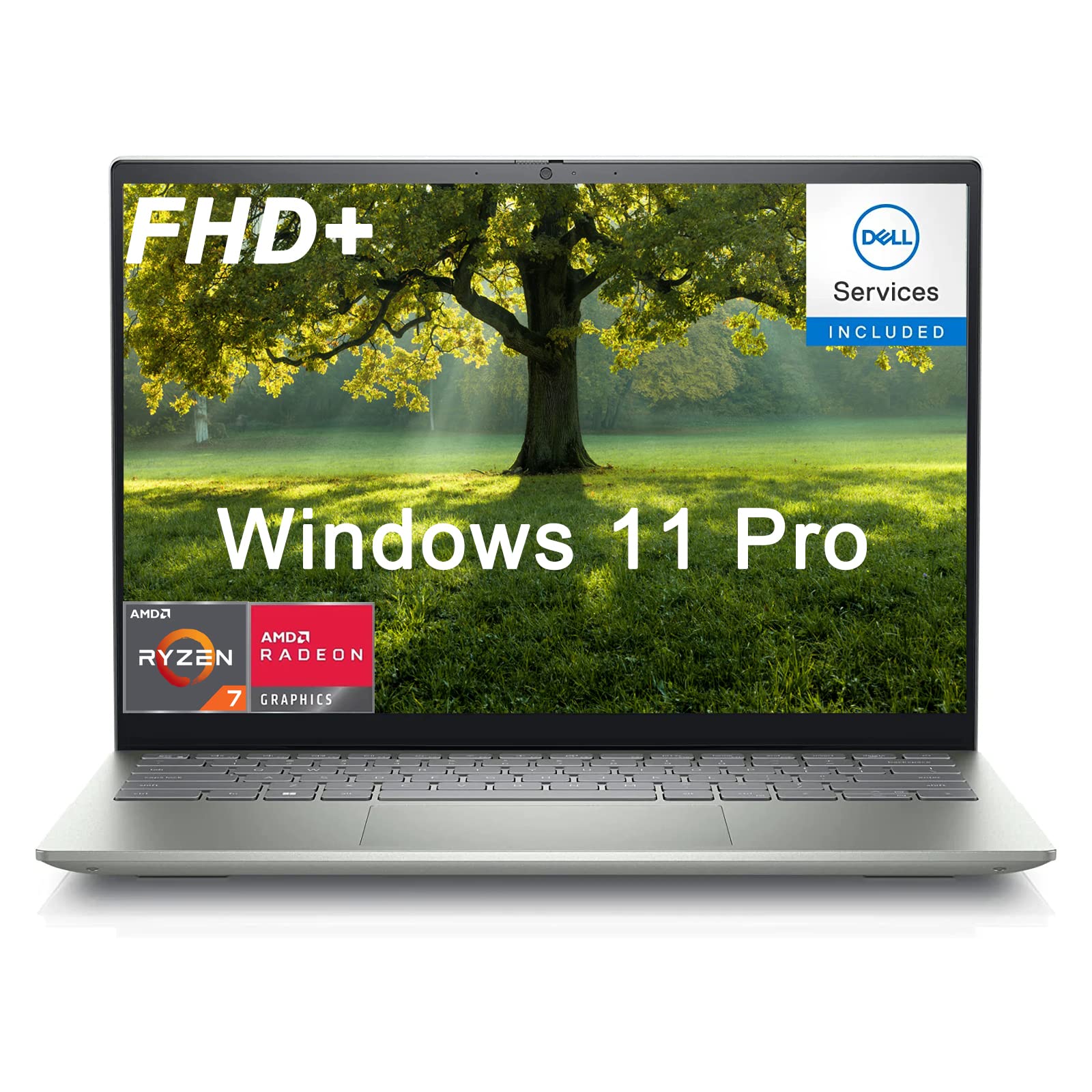 Dell Inspiron 14 5425 Business Laptop Computer [Windows 11 Pro], 14" FHD+ (1920 x 1200), 8-core AMD Ryzen7 5825U, 16GB RAM, 1TB PCIe SSD, Fingerprint, Backlit Keyboard, Wi-Fi 6, Bluetooth 5.2