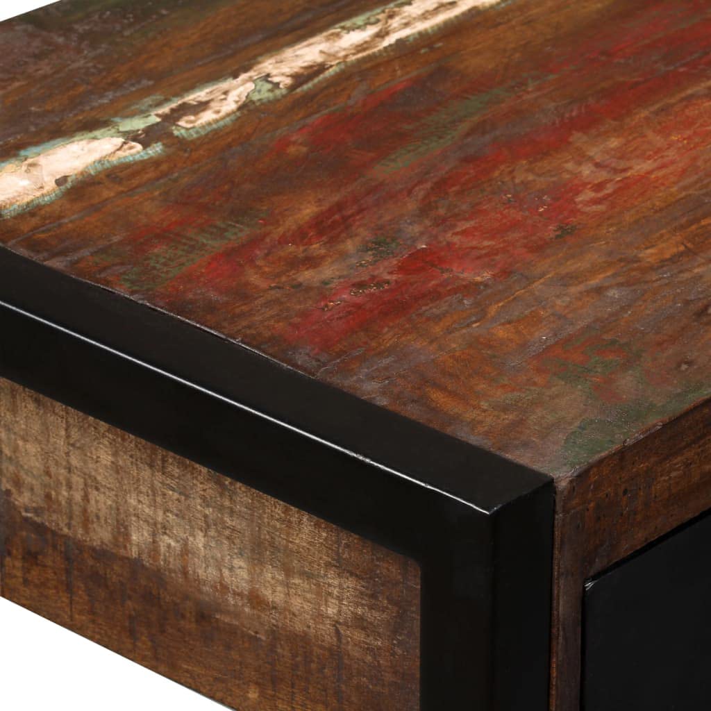 YUHI-HQYD Desk with 2 Drawers,Laptop Table,Writing Desk with Drawers,Home Office Desks,Secretary Desk,Perect for Office or Home Study,Easy to Assemble, Solid Reclaimed Wood 47.2"x19.7"x29.9"
