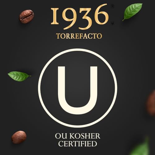 1936 Instant Coffee Vanilla 8 OZ- Smooth Taste - 100% Pure Arabica Coffee - Light Instant Coffee -Medium Roast - Glazed with Cane Sugar- Gluten Free- Kosher Certified -Non GMO