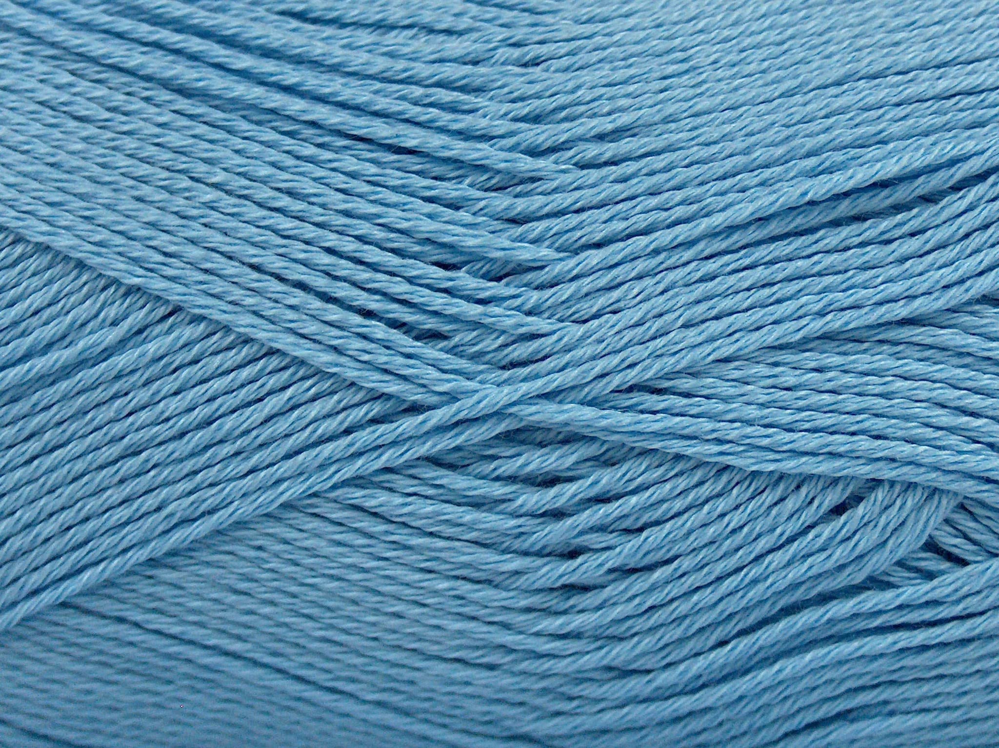 Lot of 6 Skeins Ice Yarns Cecilia Cotton (100% Mercerised Cotton) Yarn Baby Blue