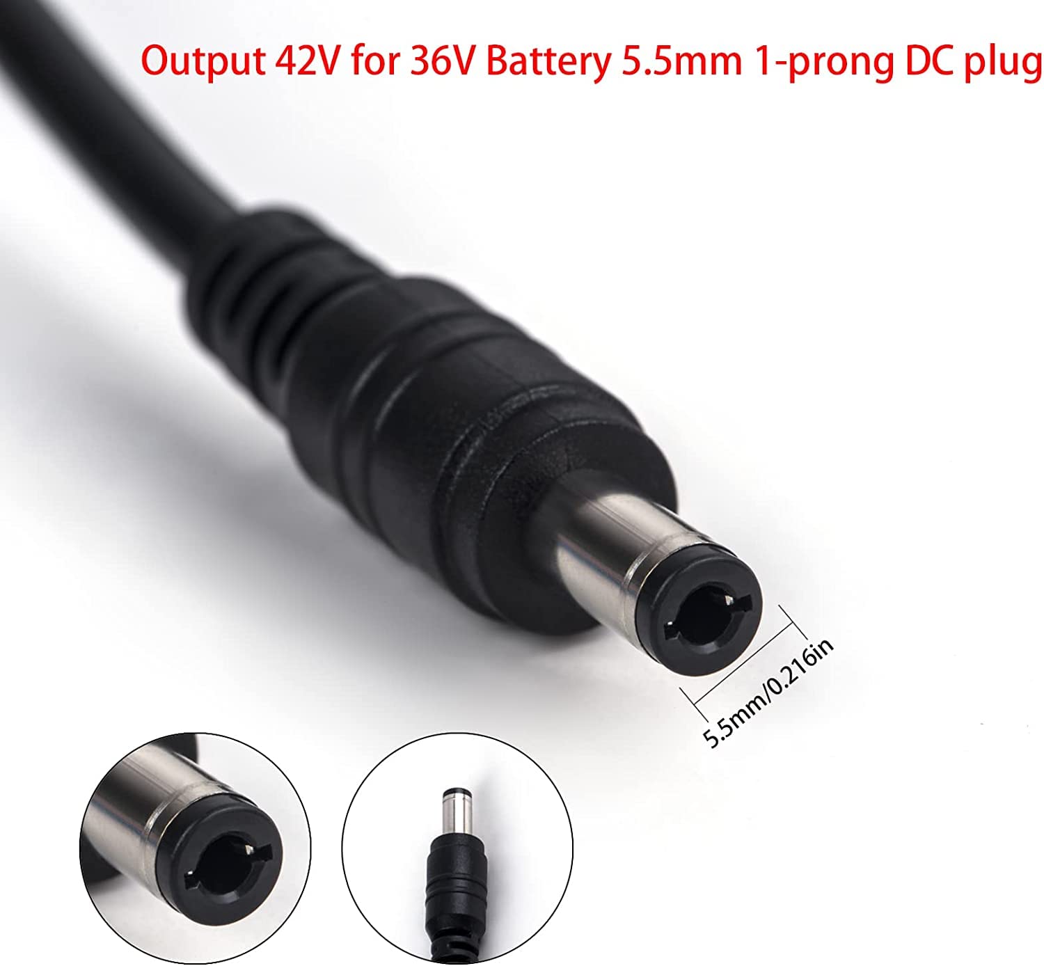 [Verified Fit] 42V 2A/1.5A Scooter Charger for Megawheels S5 S10-7.5AH(NOT fit 5.0AH!) S11 & EVERCROSS EV08E EV08S EV10K EV10Z & HIBOY S2 S2 Pro KS4 KS4 Pro MAX V2 MAX3 NEX NEX3 NEX5 & Wheelspeed WS1