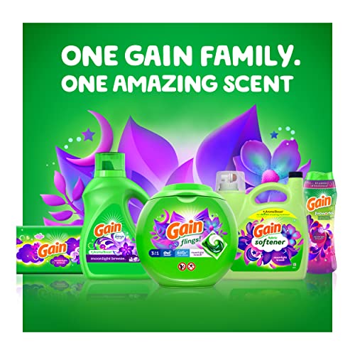 Gain Liquid Fabric Conditioner, Moonlight Breeze Fabric Softener, 190 loads, 164 fl oz