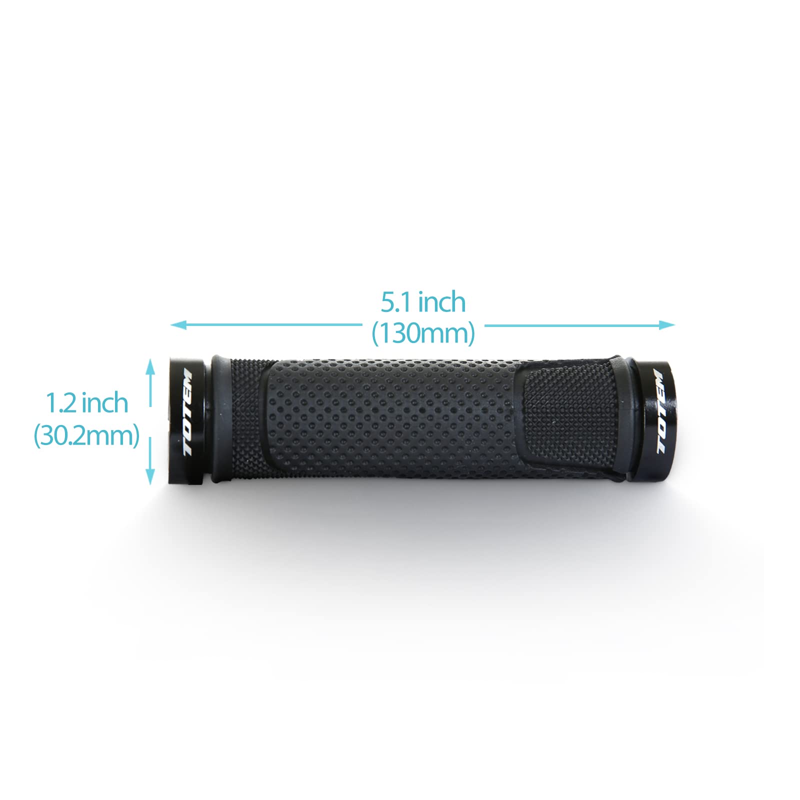 Totem Handlebar Grips, Double Locking Bike Handlebar Grips, Replacement Bike Grips for MTB, BMX, Beach Cruiser, Step-Thru, Folding Bike, Scooter