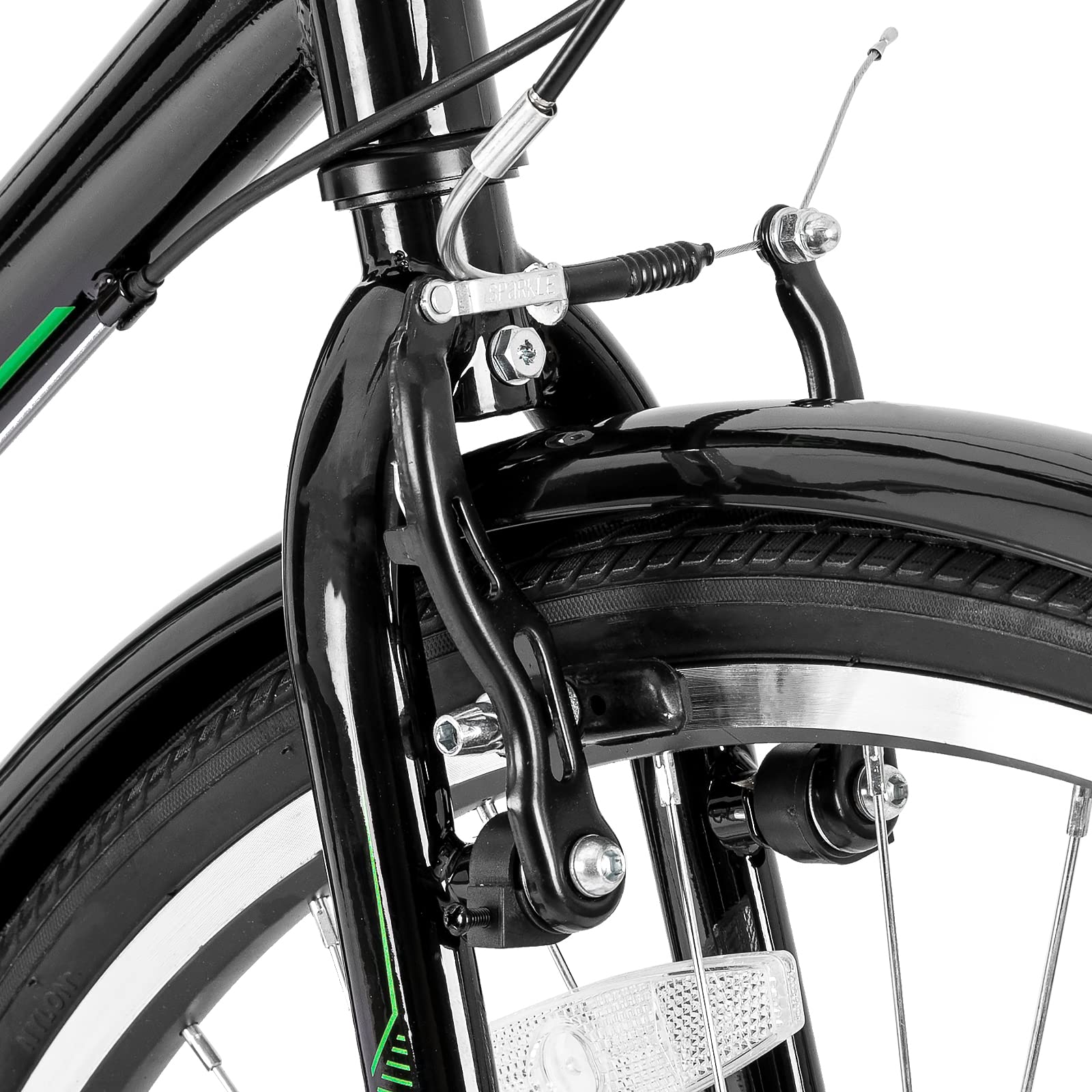 HH HILAND 700C Hybrid Bike, Step-Through or Step-Over Frame Commuter City Bike, 7 speeds Cruiser Bicycle for Men Women