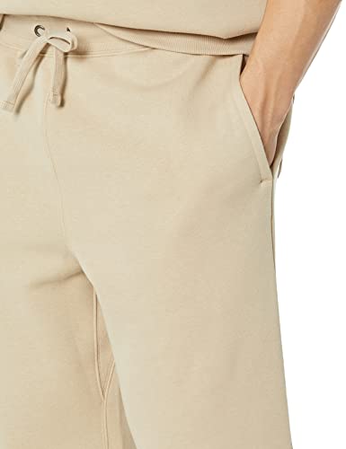 Amazon Essentials Relaxed-Fit Sweatpants for Men - Closed-Bottom, Big & Tall Options, Tan, Medium