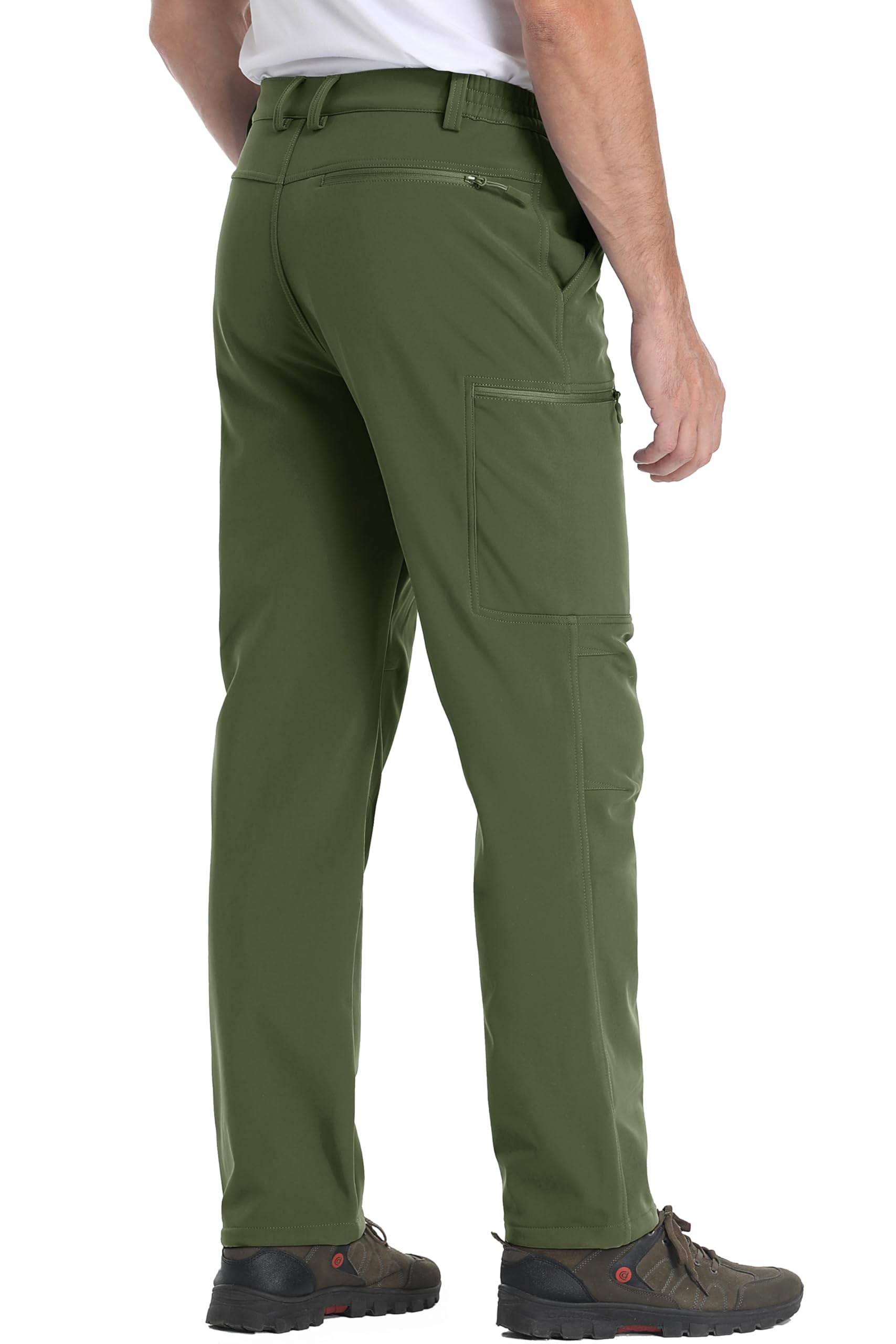 MAGCOMSEN Outdoor Ski Pants for Men Work Pants Army Green Cargo Pants Ropa para Hombre Hunting Pants for Men Army Green 34